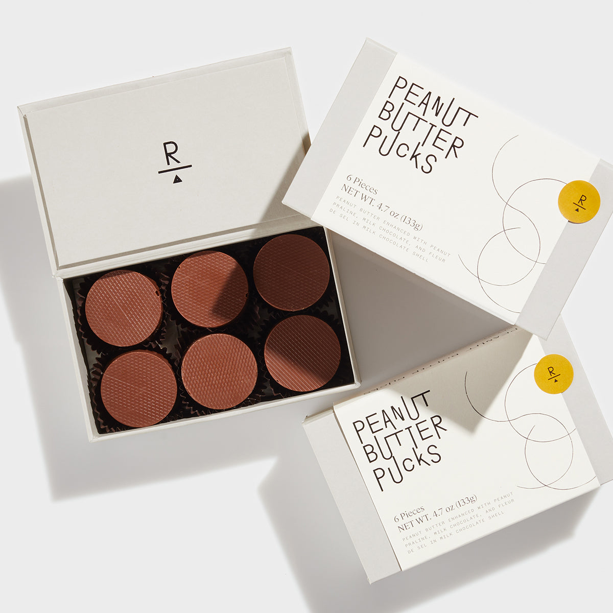 Peanut Butter Pucks Box - Gourmet Chocolate Peanut Butter Cups ...